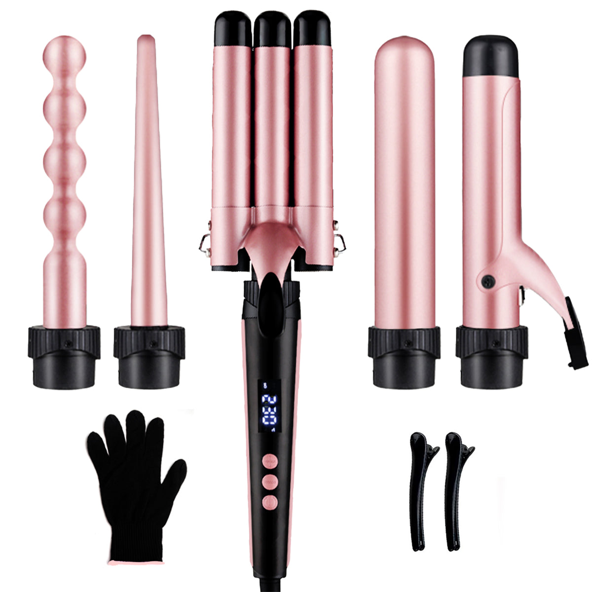 Curling Irons Set 0.35-1.25 Inch Auto Hair Curler Set – PTHTECHUS